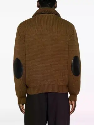 TOM FORD Shearling-collar Cardigan