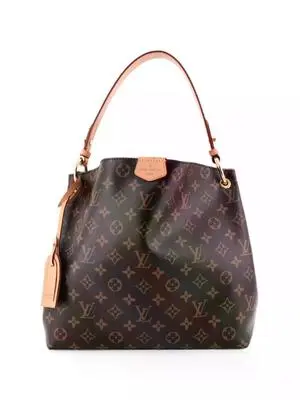 LOUIS VUITTON Graceful Handbag Monogram Canvas Pm Hobo Bag - Brown