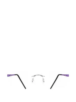 BLACKFIN Aero Loop Rectangle Eyeglasses - Silver