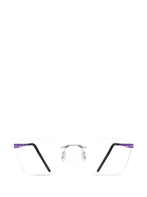 BLACKFIN Aero Loop Rectangle-frame Eyeglasses - Silver
