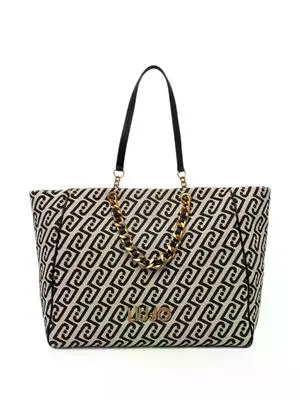 Liu Jo Large Monogram-jacquard Tote Bag - Neutrals