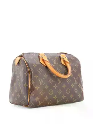 LOUIS VUITTON Speedy Handbag Monogram Canvas 25 Satchel - Brown
