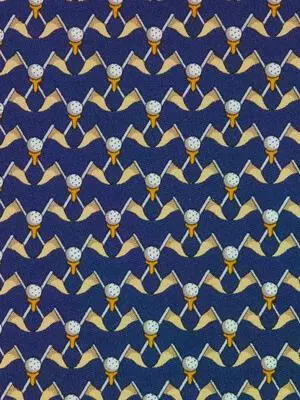 FERRAGAMO Printed Silk Neck Tie - Blue
