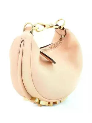 Fendi Leather Nano Hobo Bag - Neutrals