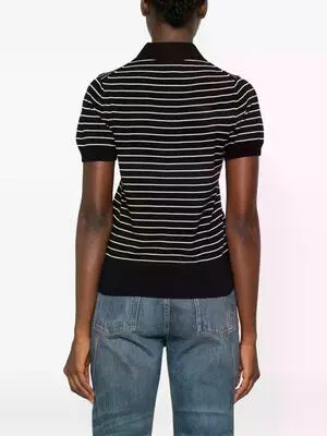 A.p.c. Striped Knit Polo Shirt