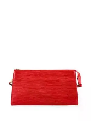 LOUIS VUITTON Pochette Accessoires Epi Leather Clutch Bag - Red