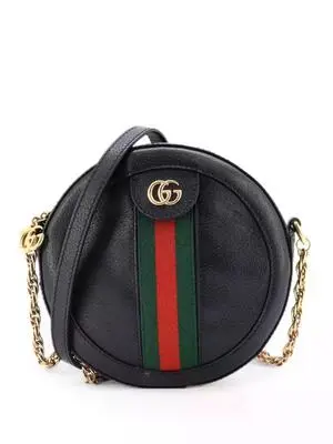 Gucci Ophidia Round Shoulder Bag - Black