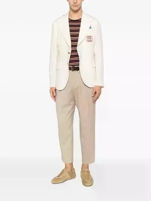 MANUEL RITZ Pleated-design Trousers - Neutrals