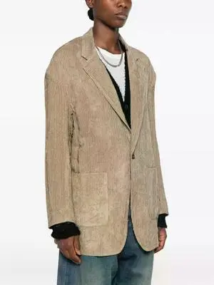 R13 Single-breasted Corduroy Oversized Blazer