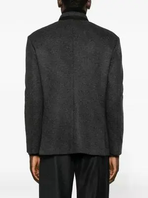 Agnona Button-up Mandarin-collar Blazer