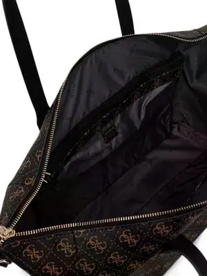 Guess Large Latona Monogram-pattern Tote Bag