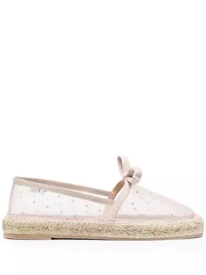 Red Valentino Point D'esprit Espadrilles - Pink