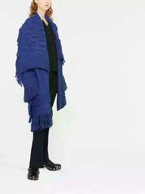 Stella McCartney Asymmetric Fringed Cardigan-coat