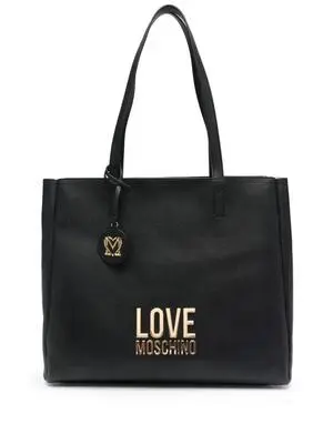 Moschino Logo Plaque Shoulder Bag