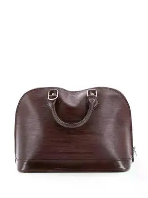 LOUIS VUITTON Vintage Alma Handbag Epi Leather Pm Satchel - Brown