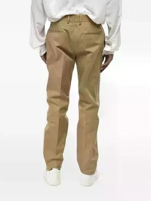 JIL SANDER Flat-front Cotton-twill Trousers