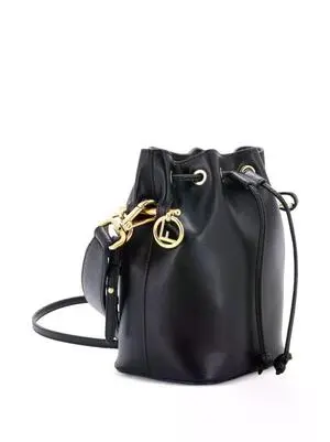 Fendi Mon Tresor Leather Mini Bucket Bag - Black