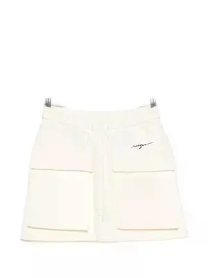 MSGM Drawstring Mini Skirt - Neutrals