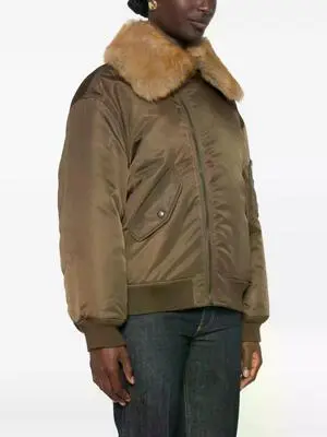 Saint Laurent Fur-collar Bomber Jacket
