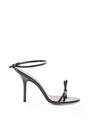 Dsquared2 Patent Leather Ankle-strap Sandals With Bow Detail