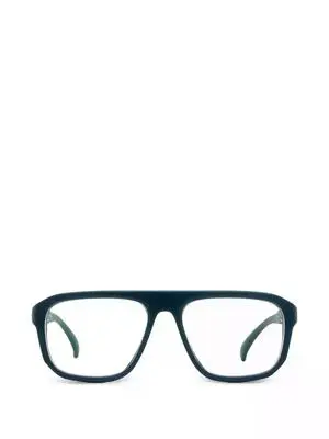 Mykita Textured-finish Rectangle-frame Glasses - Blue