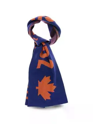 Dsquared2 Embroidered Logo-print Scarf