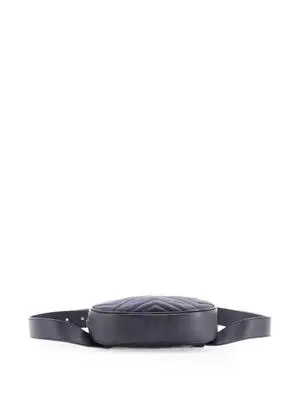 Gucci Gg Marmont Matelassé Leather Belt Bag - Black