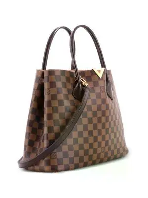 LOUIS VUITTON Damier Kensington Tote Bag - Brown