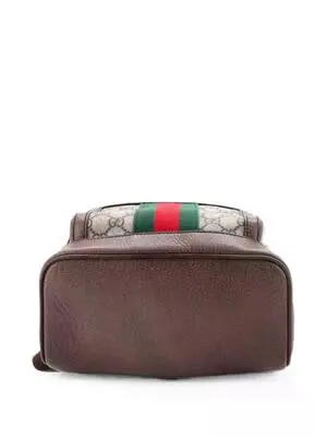 Gucci Ophidia Gg Coated Canvas And Leather Small Backpack