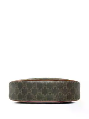 Celine Triomphe Coated Canvas Ava Shoulder Bag - Brown