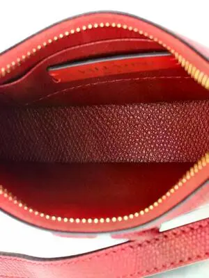 Valentino Garavani Vlogo Leather Mini Hobo Bag - Red