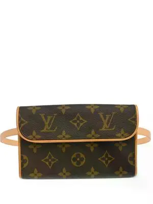 LOUIS VUITTON 2003 Pochette Florentine Monogram Belt Bag - Brown