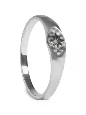 Monica Vinader Star-engraved Signet Ring