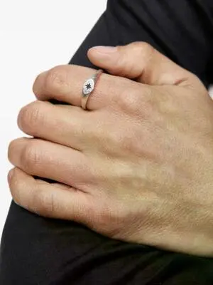Monica Vinader Star-engraved Signet Ring