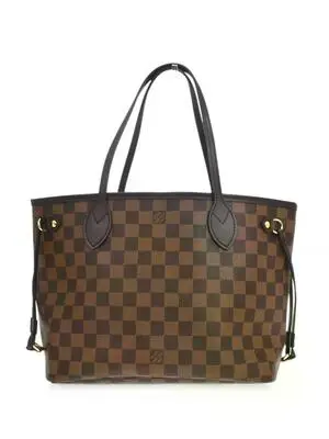 LOUIS VUITTON 2010-2020s Damier Neverfull Pm Tote Bag - Brown