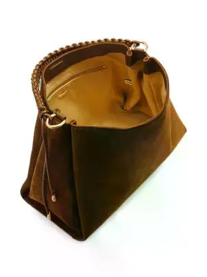 Cult Gaia Suede Braided-handle Tote Bag