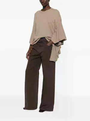 UMA WANG Rouges Ruffled-sleeve Sweater - Neutrals