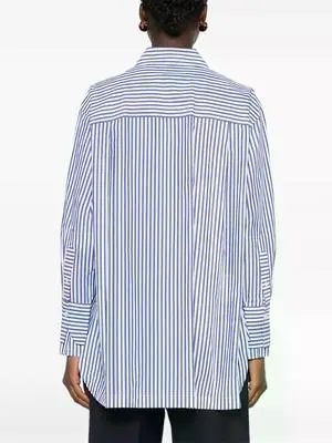 JOSEPH Theia Vertical-stripe Long-sleeve Shirt