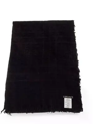 Faliero Sarti Checked Frayed-edge Scarf