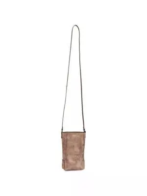 Brunello Cucinelli Duo Monili-embellished Suede Cross Body Bag - Brown