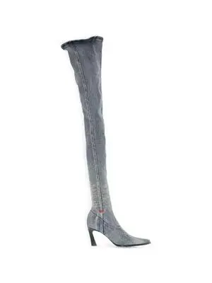 DIESEL® D-allas Pointed-toe High Stiletto Boots