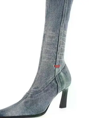 DIESEL® D-allas Pointed-toe High Stiletto Boots