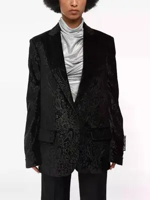 Off-white Button Detailed Blazers For Women