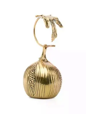 Cult Gaia Leaf-handle Pomegranate Mini Bag - Gold