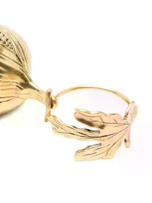 Cult Gaia Leaf-handle Pomegranate Mini Bag - Gold