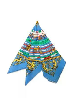 Hermès 20th Century Astrologie Dies Et Hore Silk Handkerchief