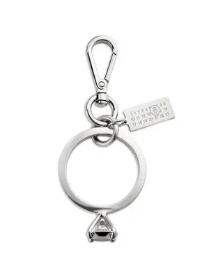 MAISON MARGIELA Palladium Diamond Charm - Silver