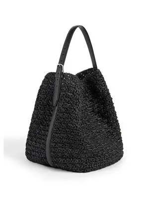 TOTEME Rafia Belted Tote Bag