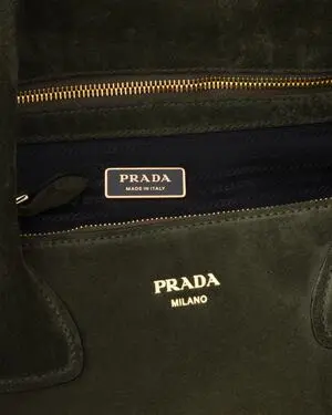 Prada Large Suede Tote Bag
