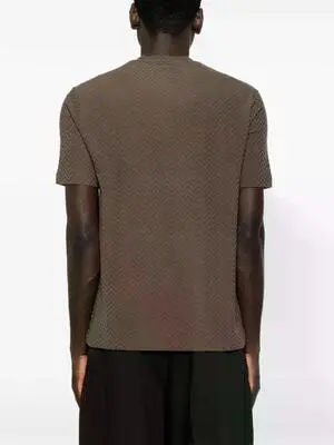 Giorgio Armani Chevron-knit T-shirt